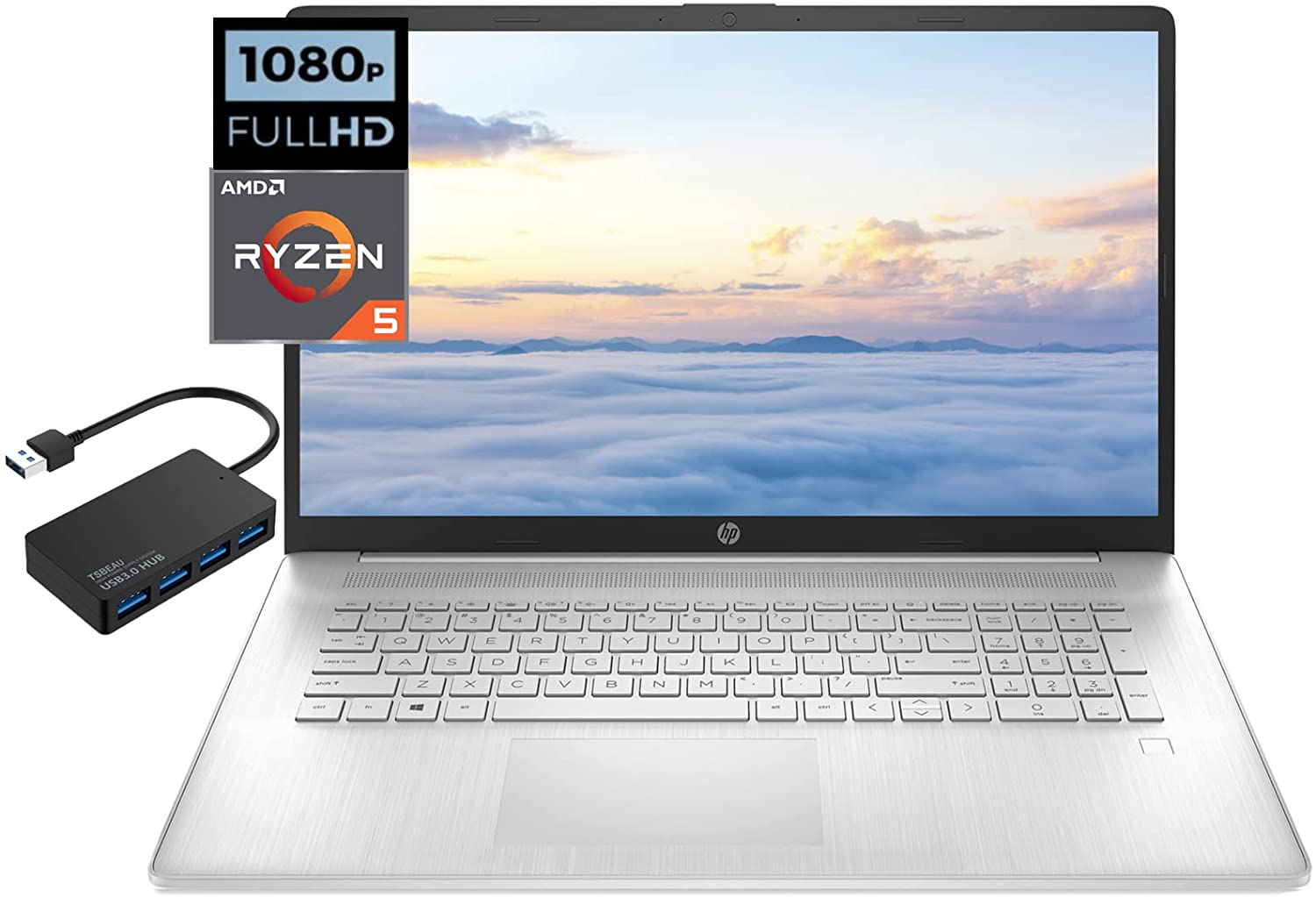 HP 17 - Ryzen 5 5500U · RX Vega 7 15W · 17.3”, Full HD (1920 x 1080 ...