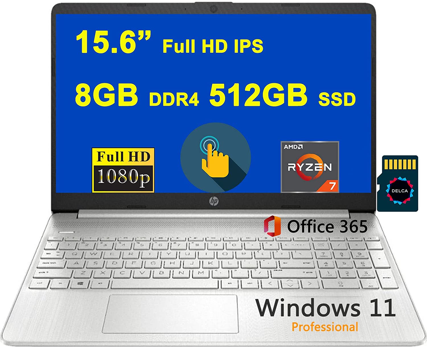HP 15 - Ryzen 7 4700U · RX Vega 7 15W · 15.6”, Full HD (1920 x 1080 ...