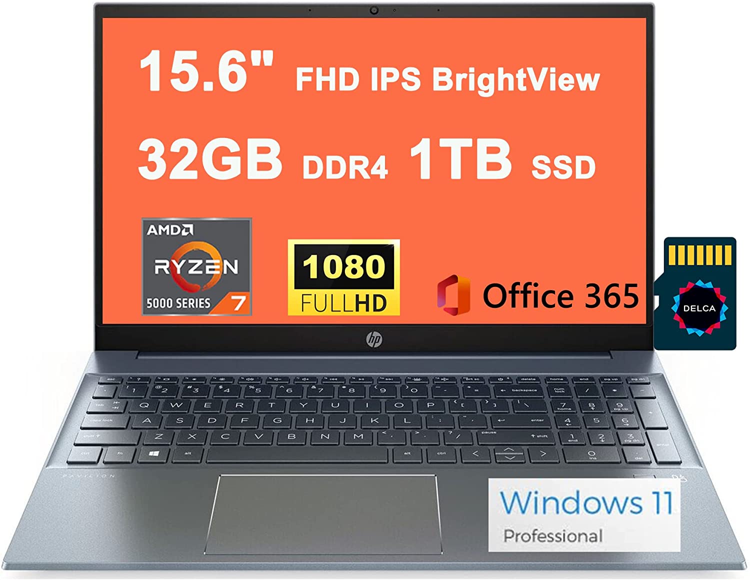 HP Pavilion 15 - Ryzen 5 5700U · AMD Radeon RX Vega 8 (Ryzen 4000) · 15 ...