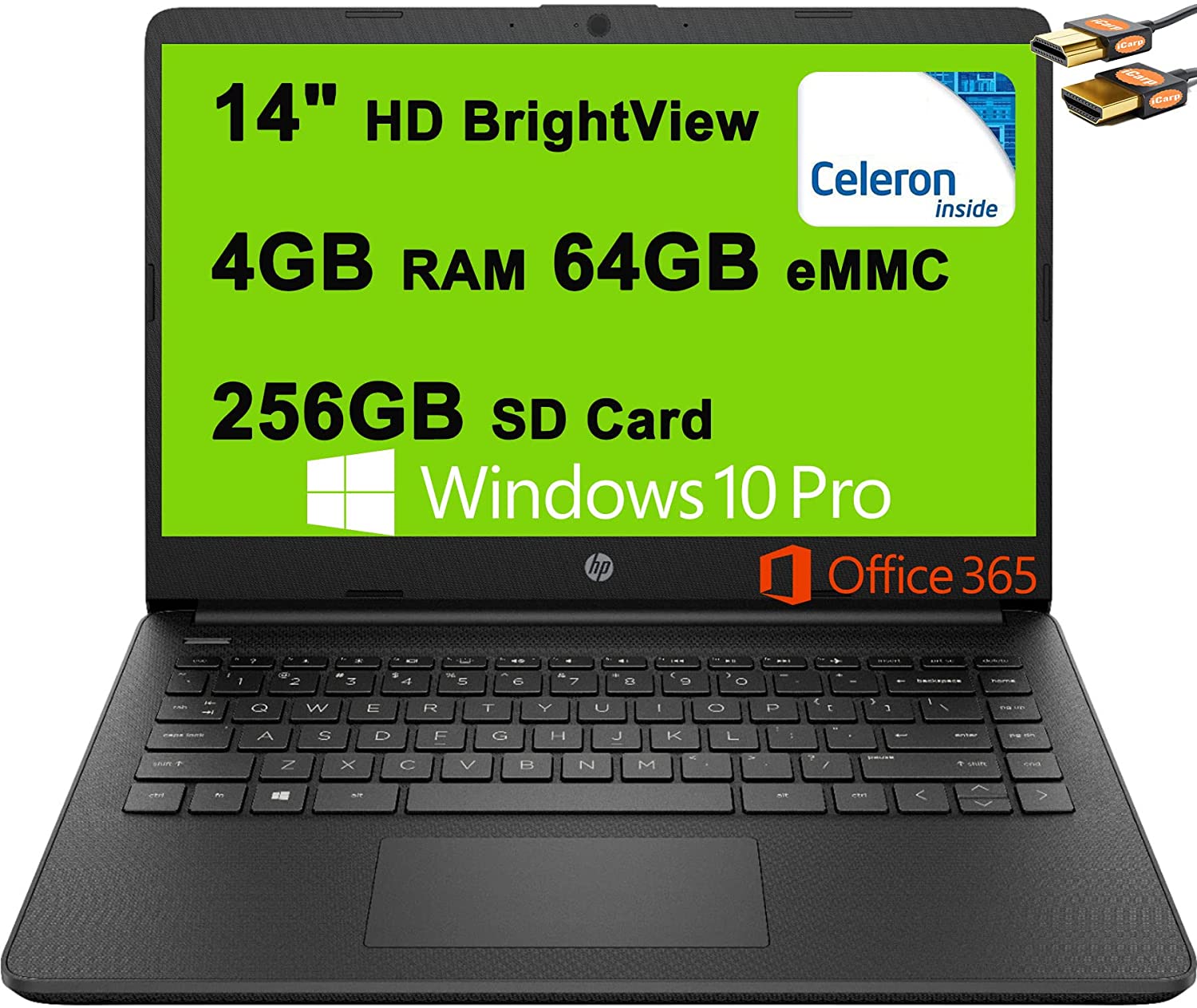 HP 14 - Celeron N4020 · UHD Graphics 600 · 14.0”, HD (1366 x 768), TN ...