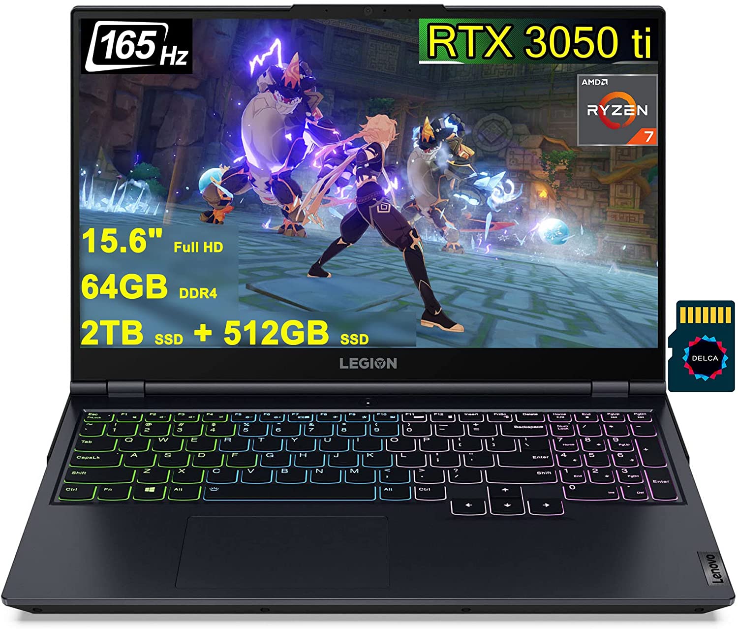 Lenovo Legion 5 15 - Ryzen 5 5800H · RTX 3050 Ti 95W · 15.6", Full HD ...