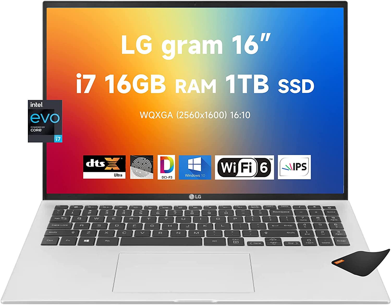 LG Gram 16 - i7-1165G7 · Xe Graphics G7 · 16.0", WQXGA (2560 x 1600 ...