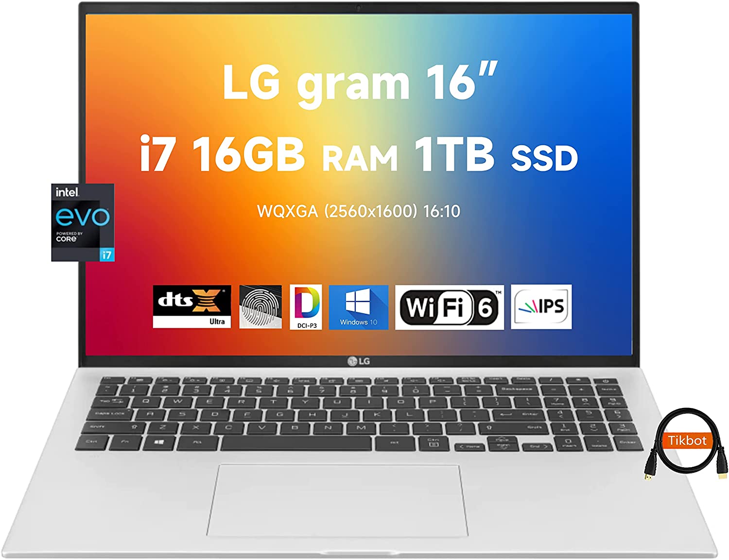 LG Gram 16 - i7-1165G7 · Xe Graphics G7 · 16.0", WQXGA (2560 x 1600 ...