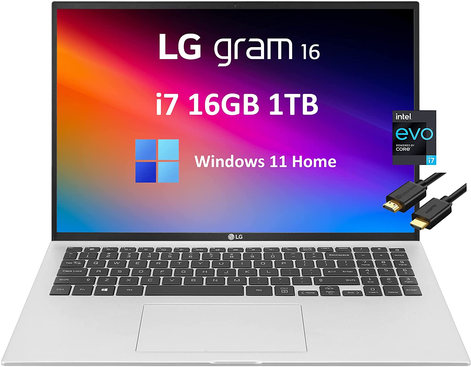 LG Gram 16 - i7-1165G7 · Xe Graphics G7 · 16.0", WQXGA (2560 x 1600 ...