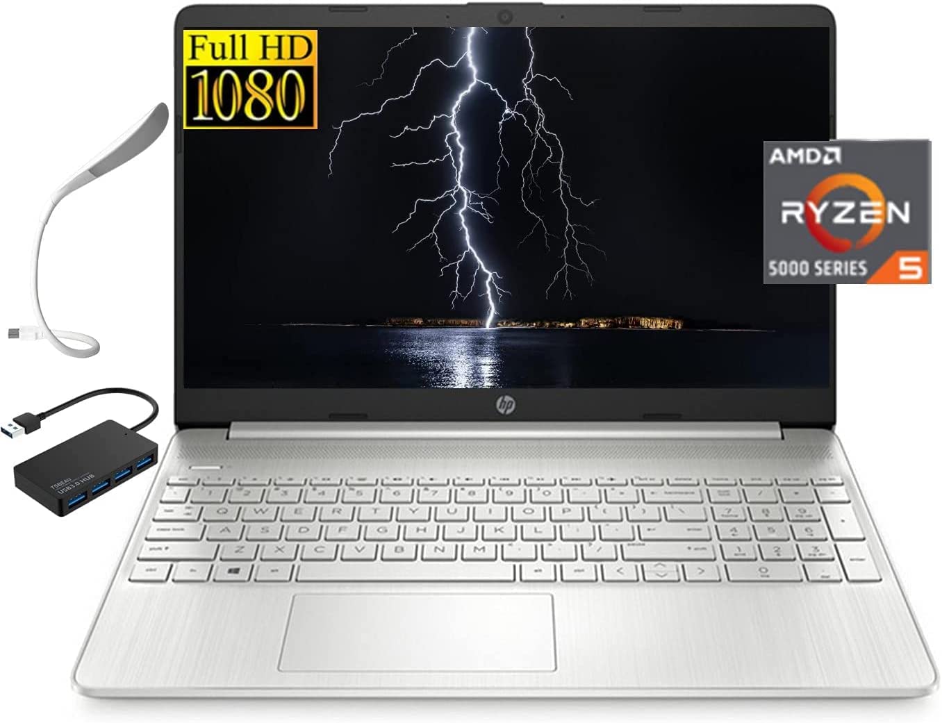 HP 15 - Ryzen 7 3700U · AMD Radeon RX Vega 10 · 15.6”, HD (1366 x 768 ...