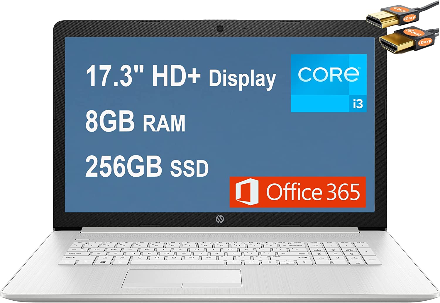 HP 17 - i5-1035G7 · Intel UHD Graphics · 17.3”, HD+ (1600 x 900), TN ...