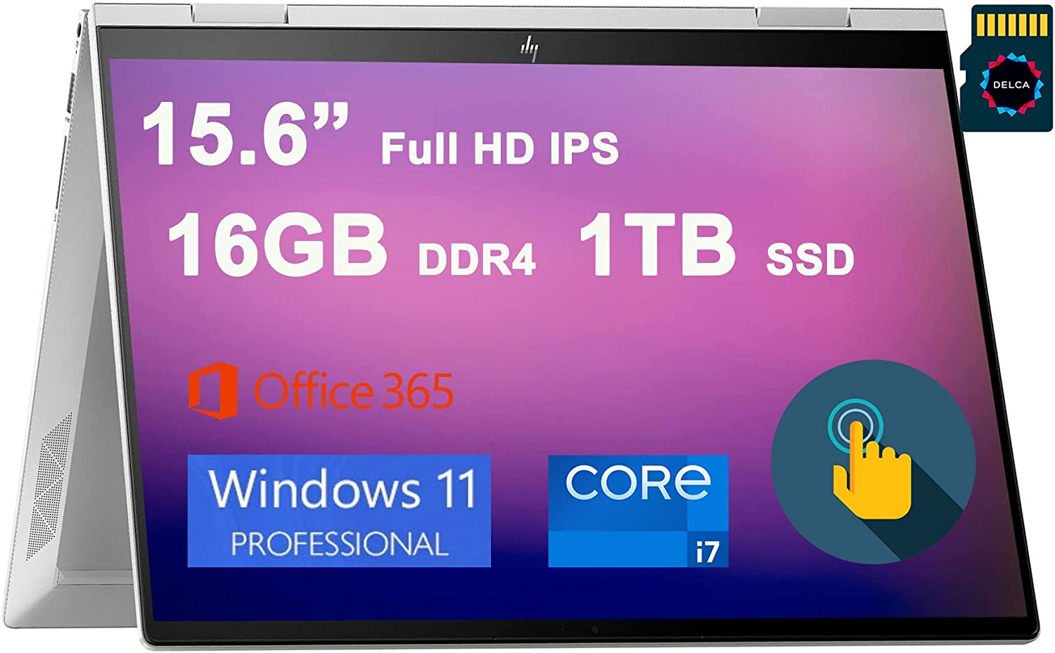 HP ENVY x360 15 - i7-1255U · Xe Graphics G7 · 15.6”, Full HD (1920 x ...