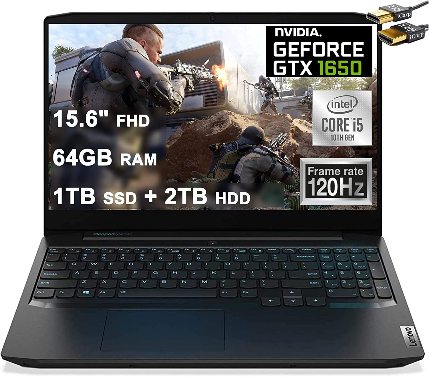 Lenovo IdeaPad 3 15 Gaming - i5-10300H · GTX 1650 · 15.6”, Full HD ...