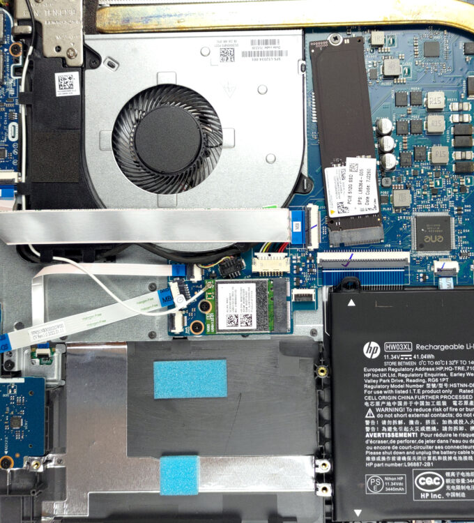 Inside HP 255 G9 - disassembly and upgrade options | LaptopMedia.com
