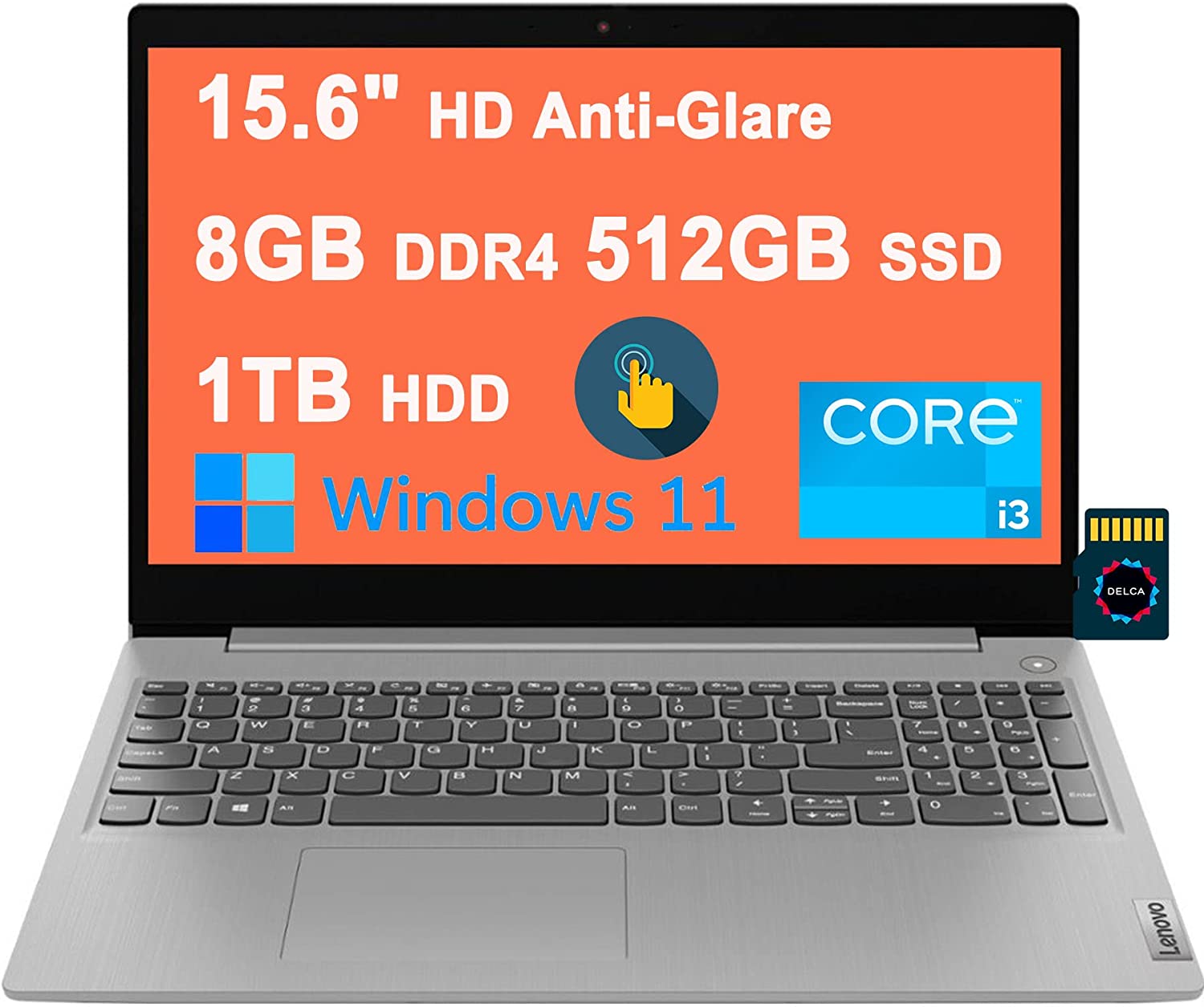 Lenovo IdeaPad 3 15 - i3-1115G4 · UHD Graphics Xe G4 · 15.6”, HD (1366 x 768), TN · 512GB SSD ...