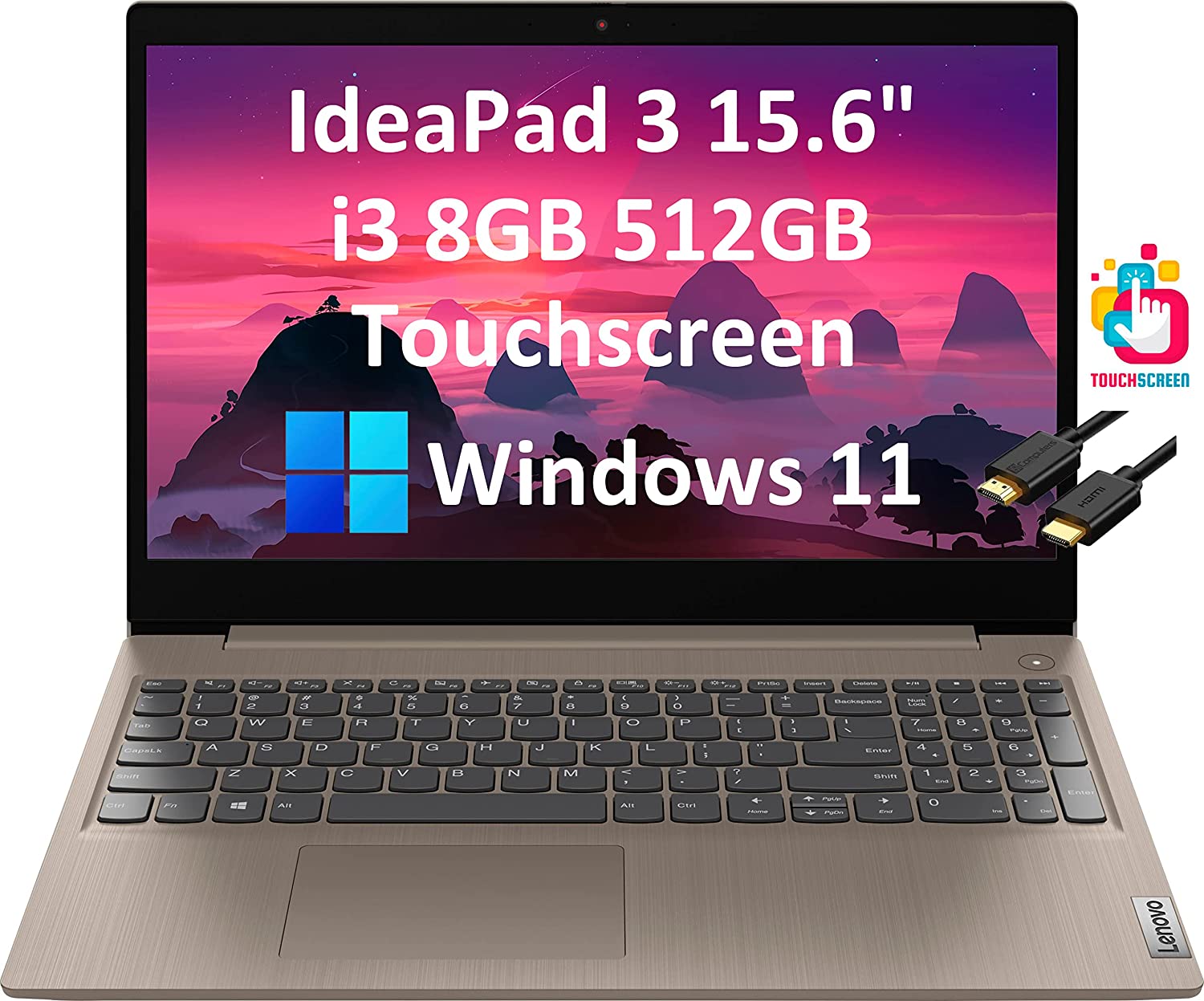 Lenovo IdeaPad 3 15 - i3-1115G4 · UHD Graphics Xe G4 · 15.6”, HD (1366 x 768), TN · 512GB SSD ...