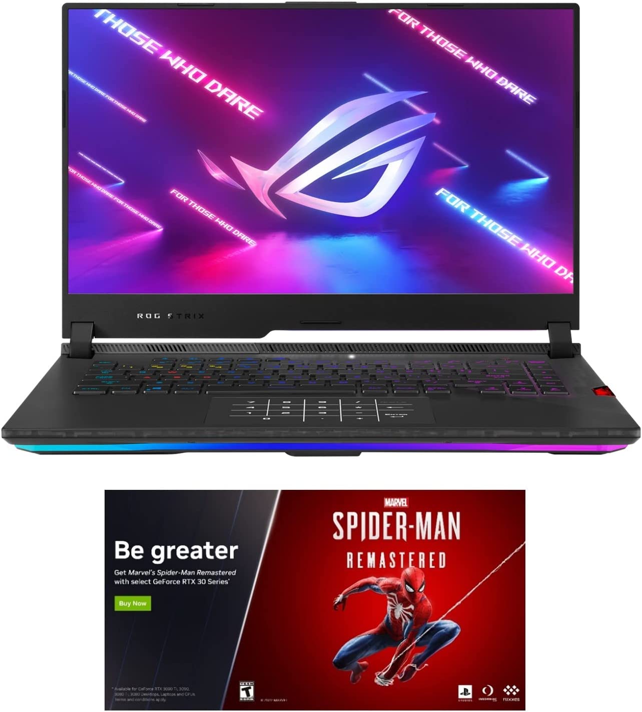 ASUS ROG Strix SCAR 15 - Ryzen 9 5900HX · RTX 3080 130W · 15.6”, Full ...