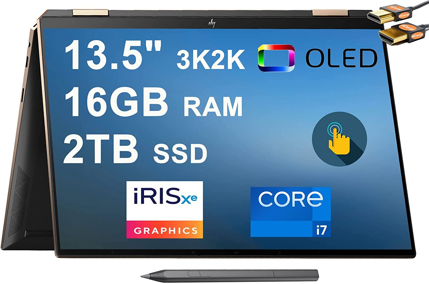 HP Spectre x360 14 - i7-1195G7 · Xe Graphics G7 · 13.5”, 3K2K (3000 x ...