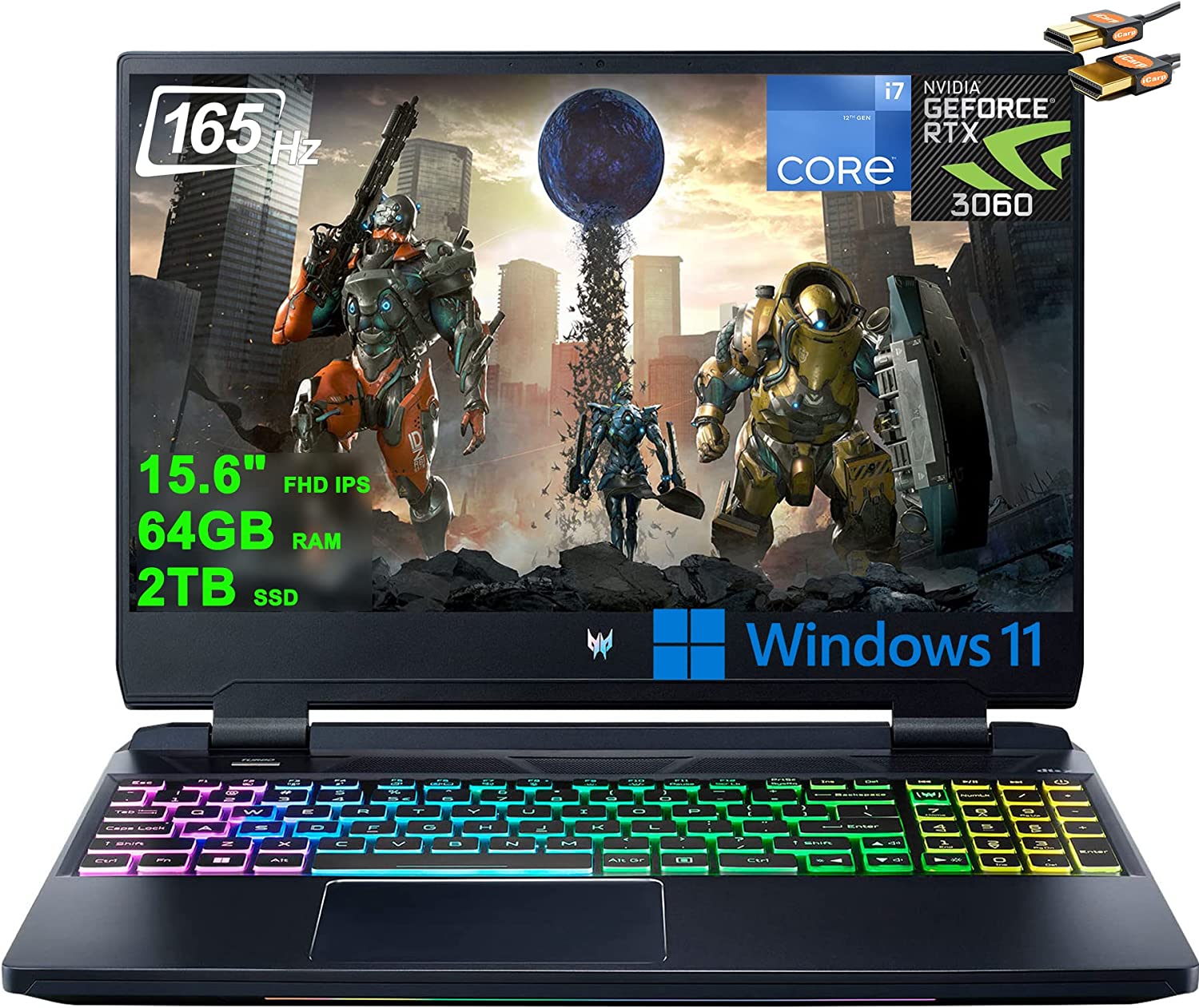 Acer Predator Helios 300 - i7-12700H · RTX 3060 Laptop · 15.6", WQHD ...