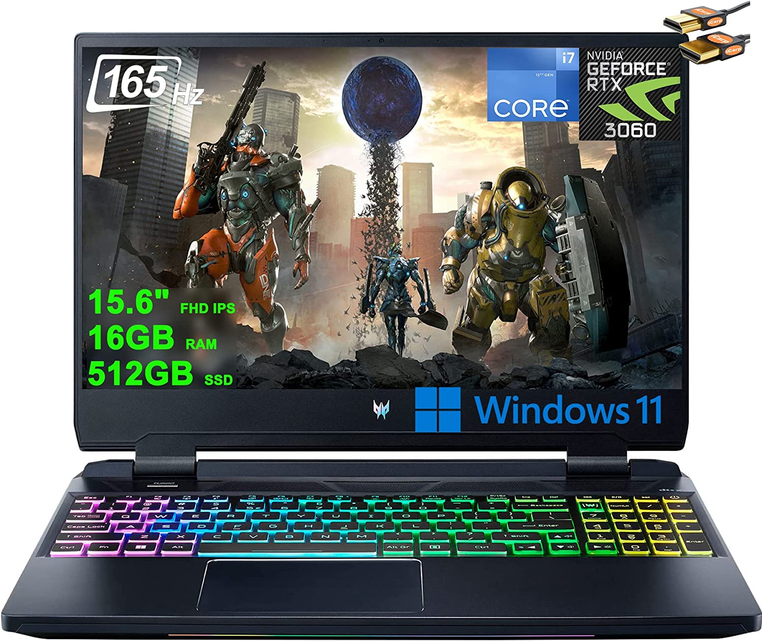 Acer Predator Helios 300 - i7-12700H · RTX 3060 Laptop · 15.6", WQHD ...