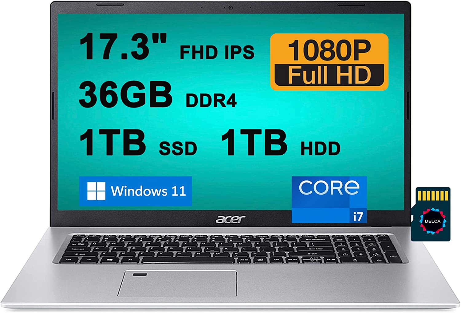Acer Aspire 5 - i7-1165G7 · Xe Graphics G7 · 17.3”, Full HD (1920 x ...