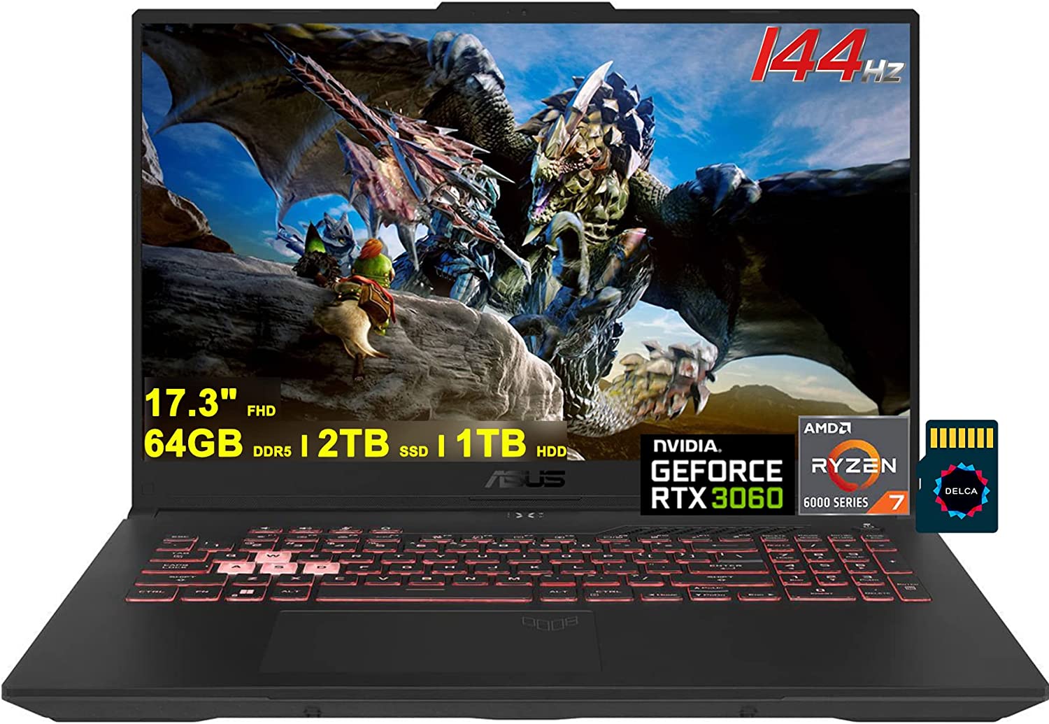 ASUS TUF Gaming A17 - Ryzen 7 6800H · RTX 3060 Laptop · 17.3”, Full HD ...