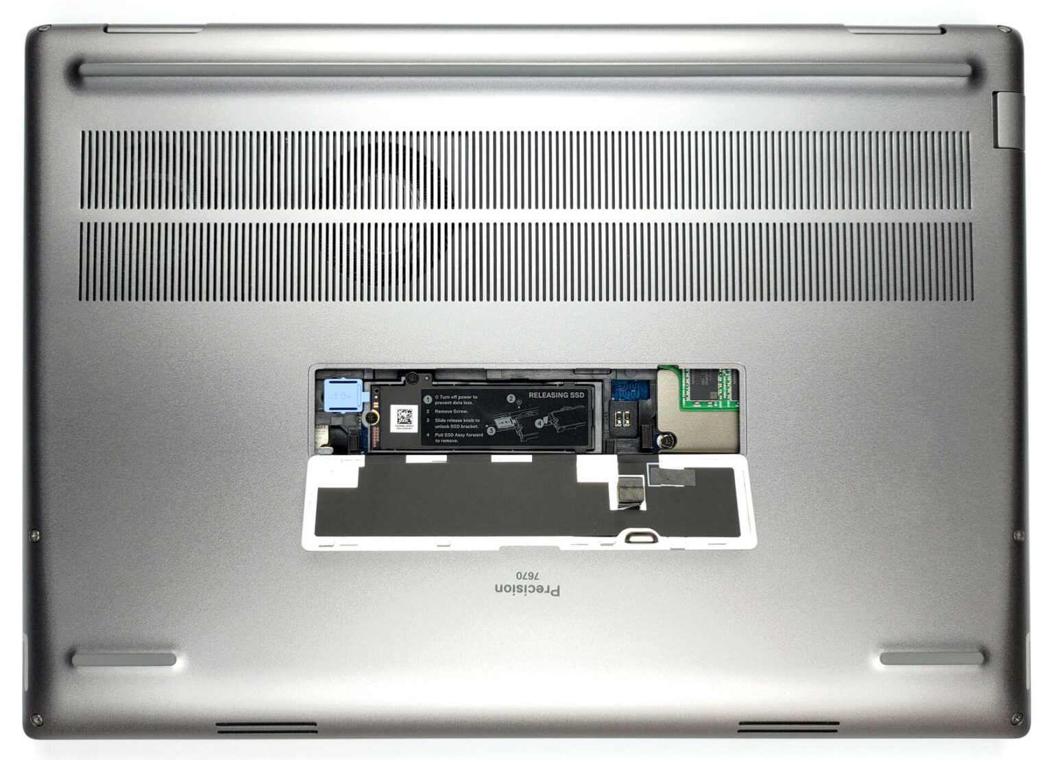 How to open Dell Precision 16 7670 - disassembly and upgrade options ...