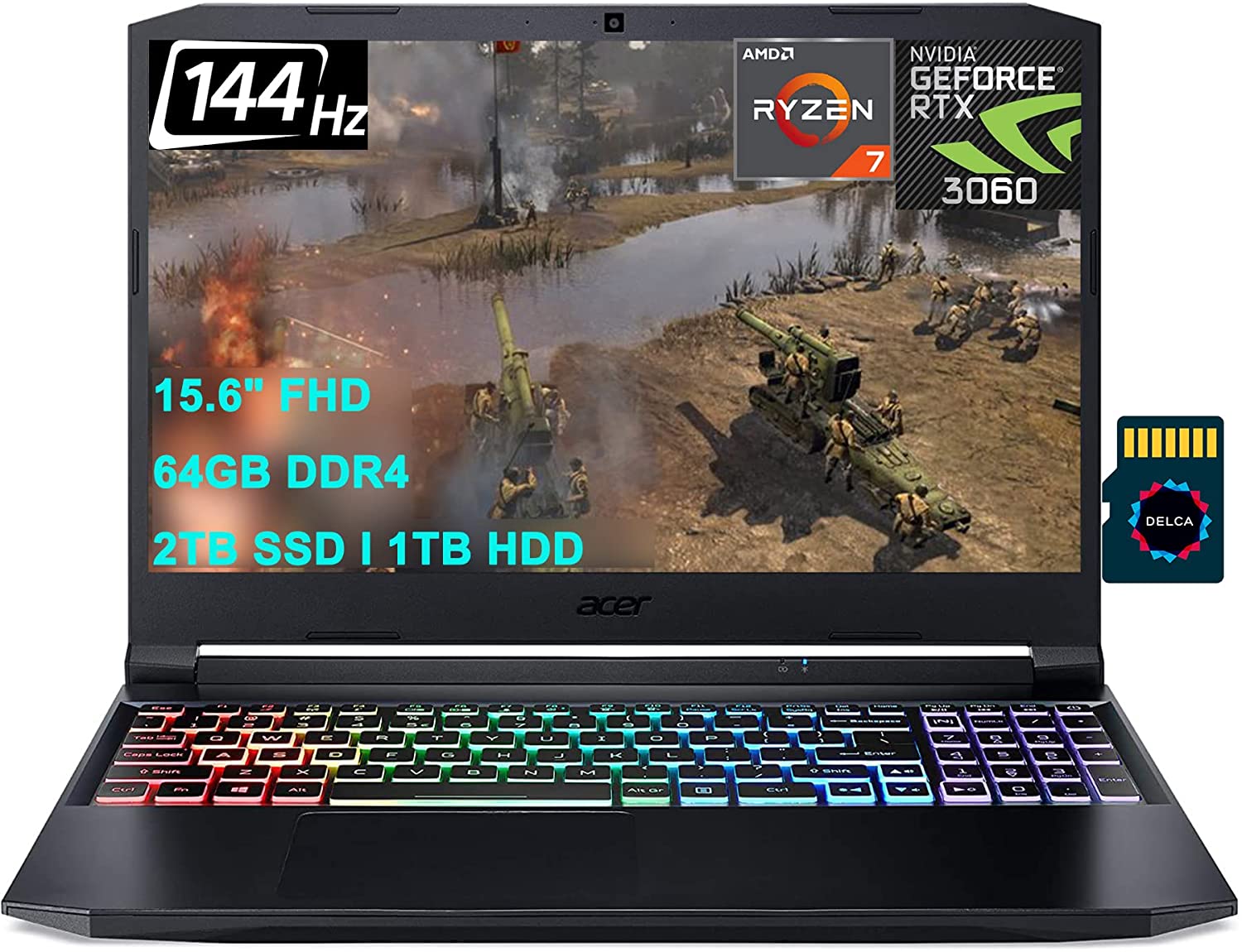 Acer Nitro 5 - Ryzen 5 5800H · RTX 3060 (Laptop) · 15.6”, Full HD (1920 ...
