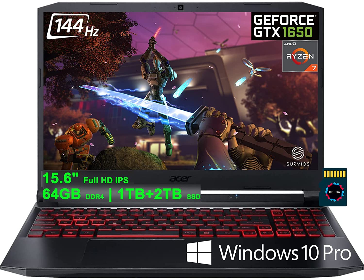 Acer Nitro 5 - Ryzen 5 5800H · GTX 1650 · 15.6”, Full HD (1920 x 1080 ...