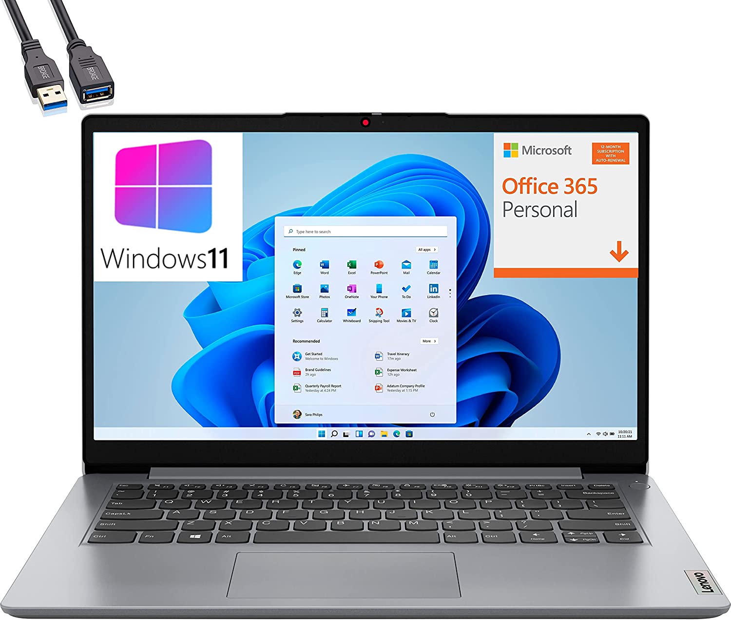 Lenovo IdeaPad 1 14 - Pentium Silver N5030 · UHD Graphics 605 · 14.0 ...