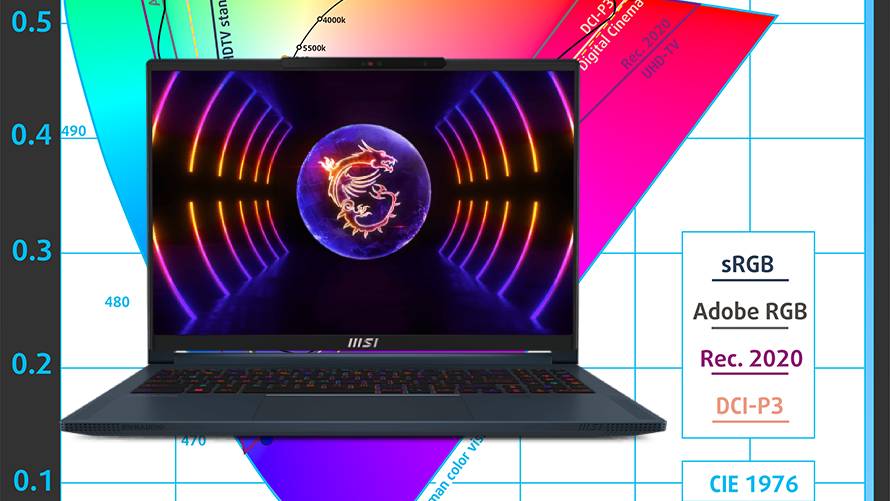 MSI Stealth 16 Studio (A13V)'s display is vibrant and accurate ...