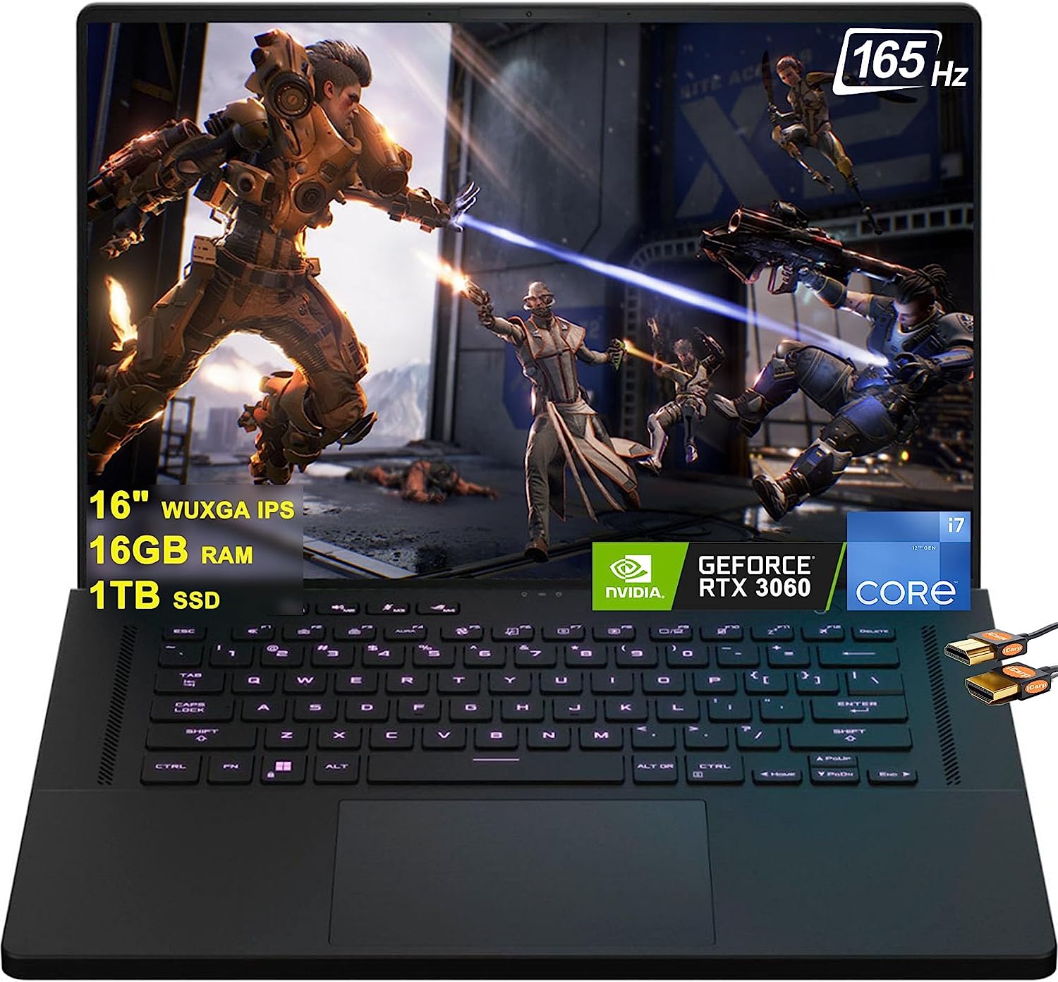ASUS ROG Zephyrus M16 - i7-12700H · RTX 3060 · 16.0", WQXGA (2560 x ...