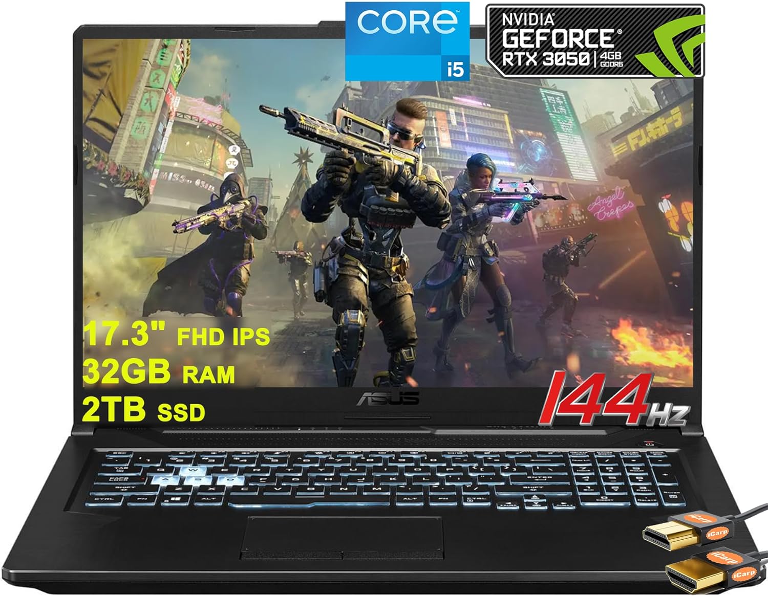 ASUS TUF Gaming F17 - i7-10870H · rtx 3050 75W · 17.3”, Full HD (1920 x ...