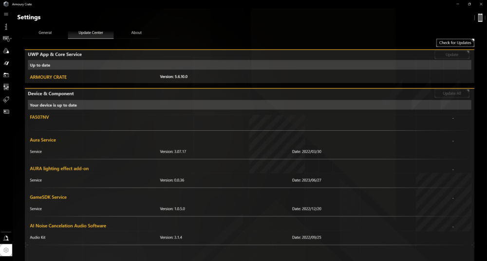 华硕 TUF Gaming A15（FA507，2023）评测--超长电池续航时间和显示色彩准确性: 华硕军火库 | LaptopMedia 中国