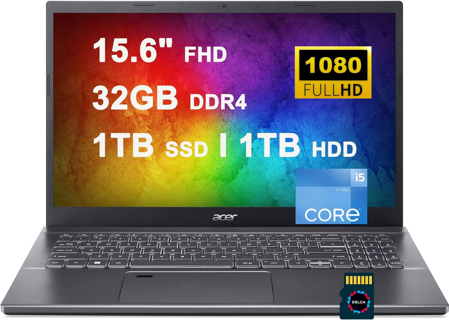 Acer Aspire 5 - i5-12450H · UHD Graphics Xe G4 · 15.6”, Full HD (1920 x ...