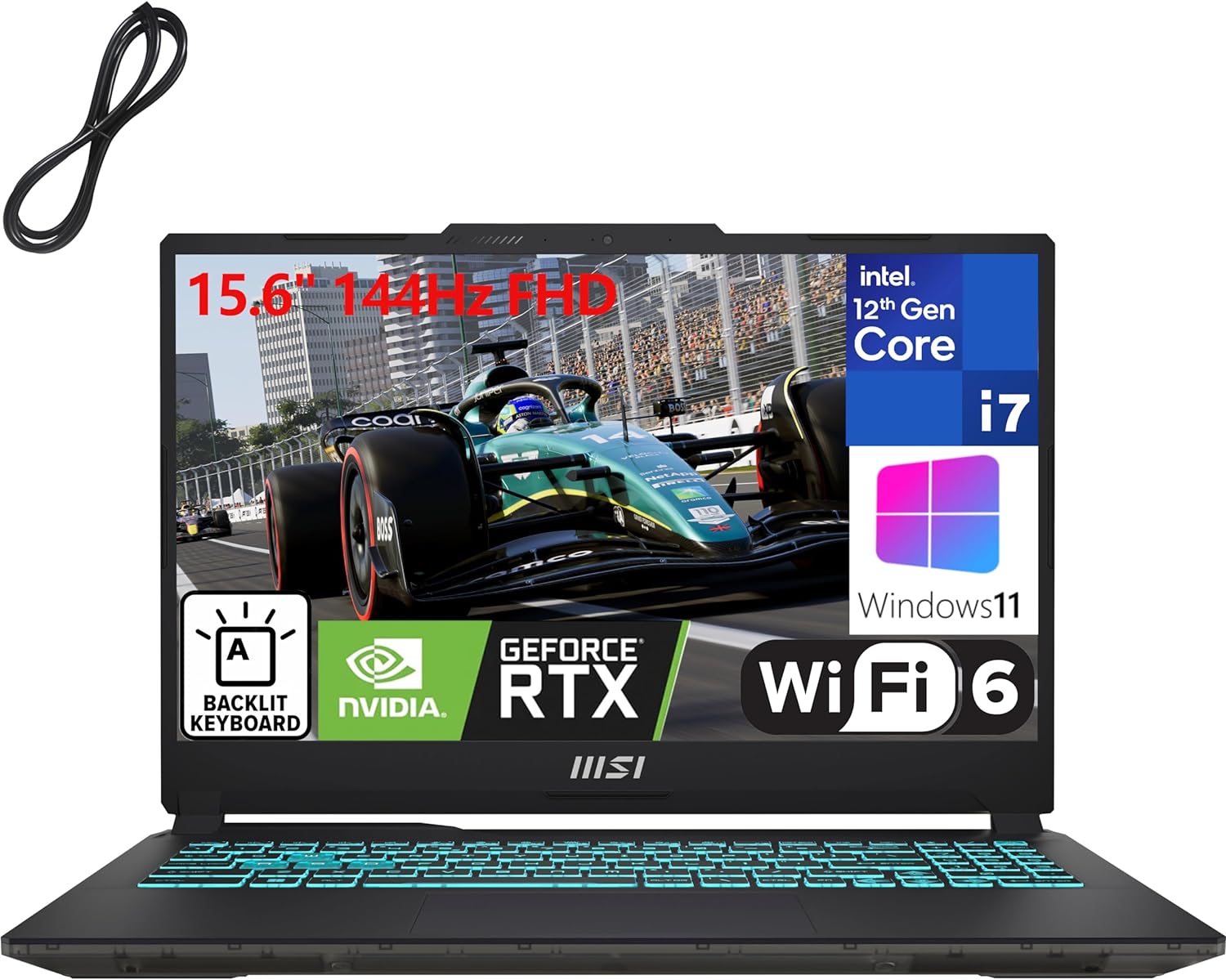 MSI Cyborg 15 - i7-12650H · 4060 · 15.6”, Full HD (1920 x 1080), 144 Hz ...