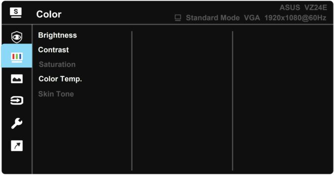 Display Profiles for ASUS VZ24EHE - Professional Accuracy with a Budget ...