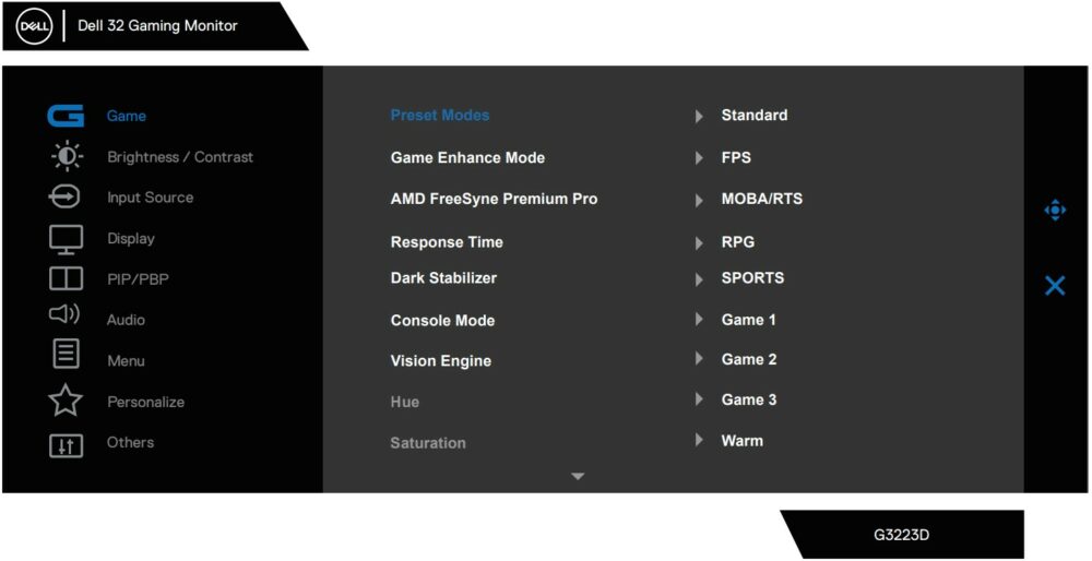 Dell G3223D - Display Profiles for Reaching the Boundaries of Color ...