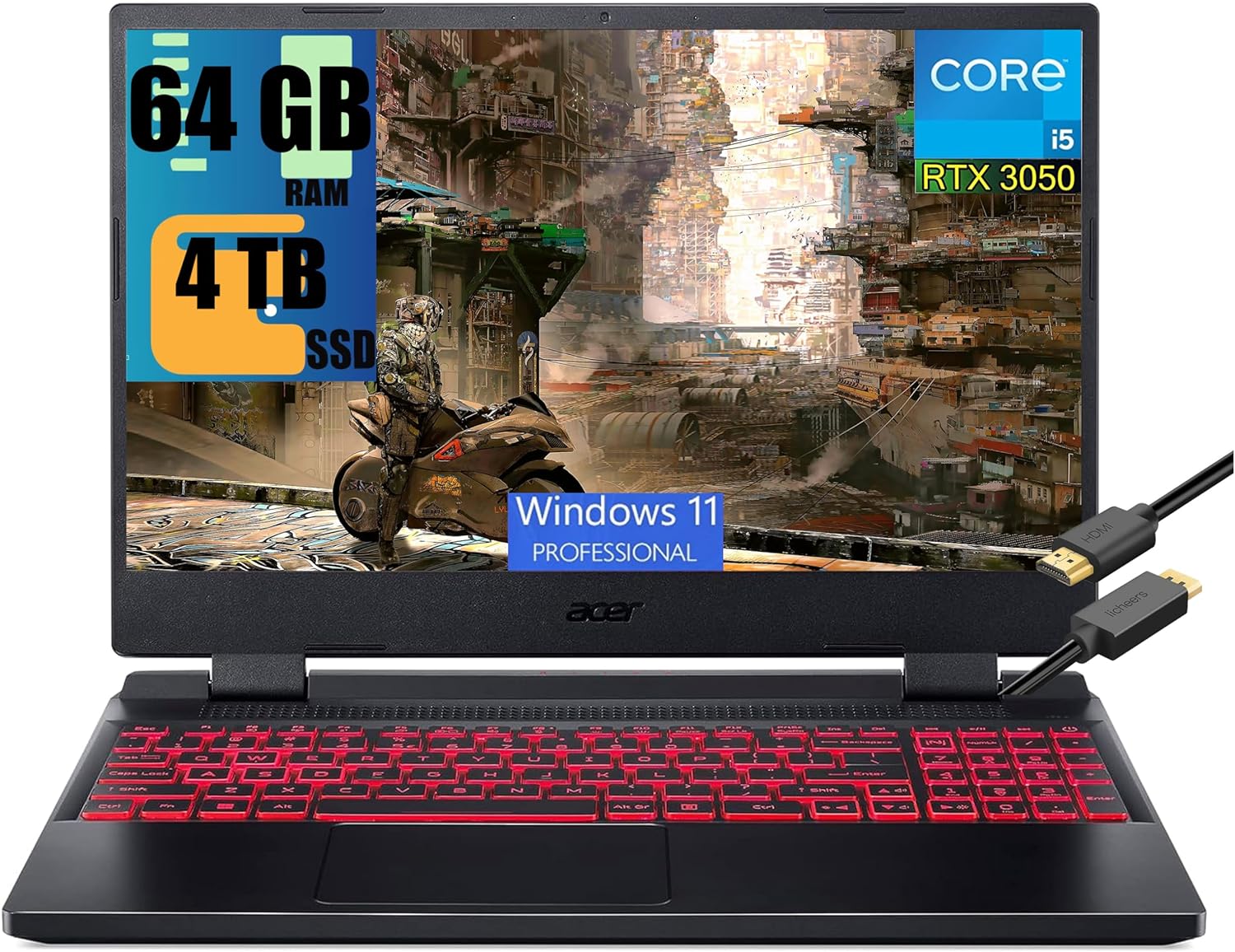 Acer Nitro 5 - i5-12500H · rtx 3050 95W · 15.6”, Full HD (1920 x 1080 ...