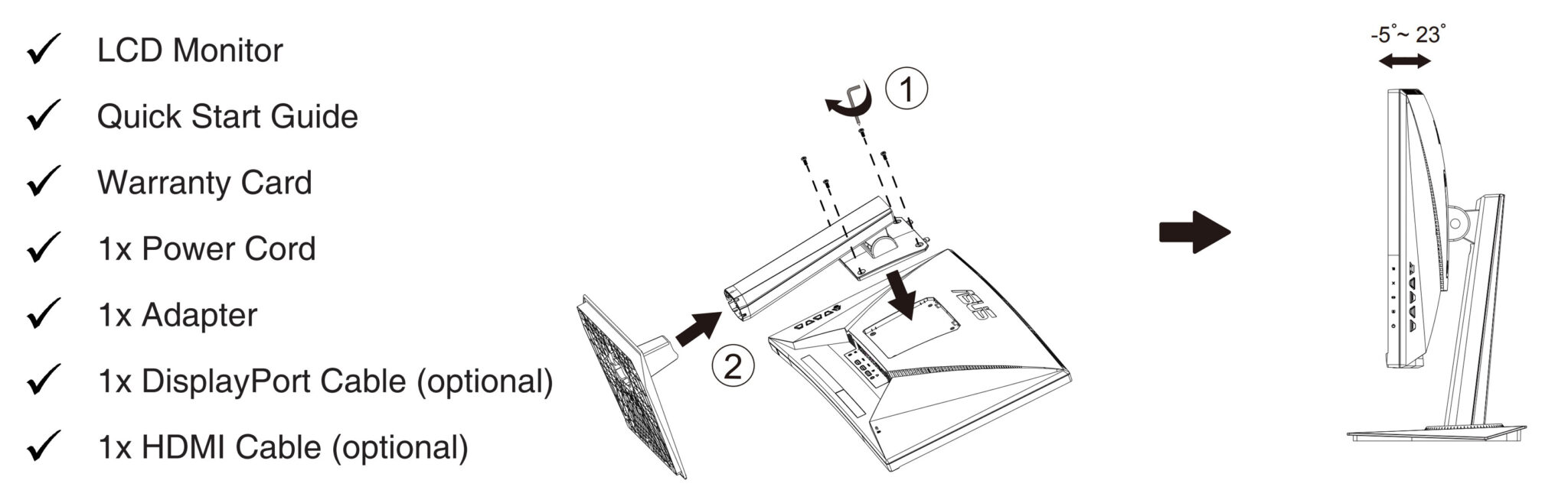 ASUS TUF Gaming VG24VQE monitor - Specs, Pros / Cons: Budget Gamers Don ...