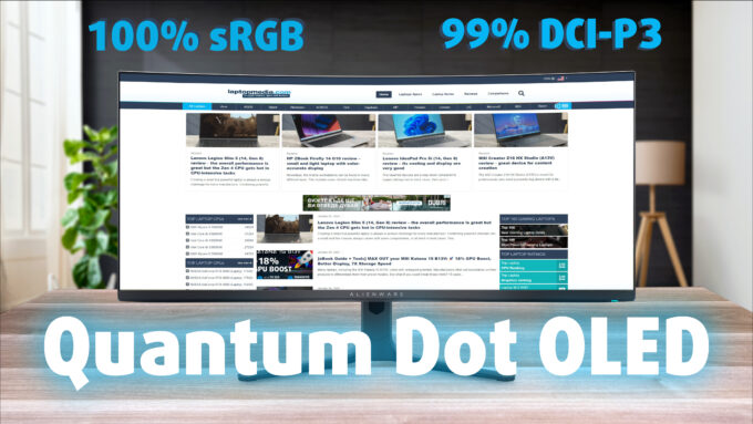 Alienware AW3423DWF 显示器 - 规格、优点/缺点：色彩覆盖面最广的游戏显示器 | LaptopMedia 中国