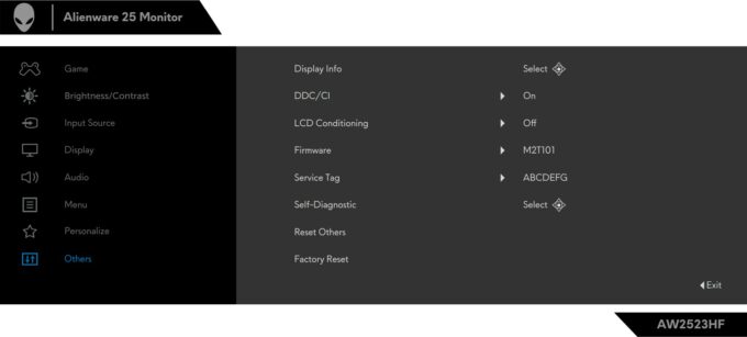 Alienware AW2523HF 显示器 - 规格、优点/缺点：电竞冠军 | LaptopMedia 中国