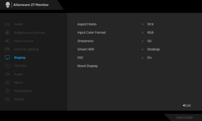 Alienware AW2723DF 显示器 - 规格、优点/缺点：无所不能 | LaptopMedia 中国