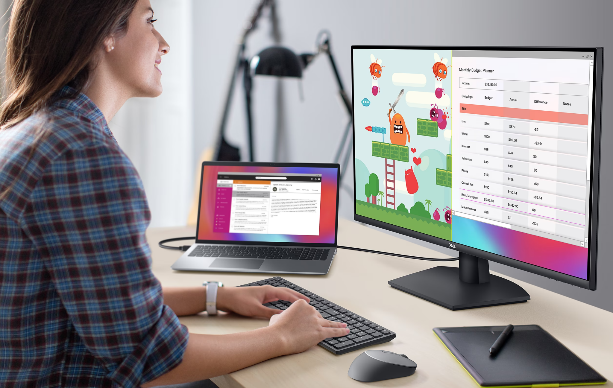 Dell SE3223Q Monitor - Specs, Pros / Cons: Big Screen with Tons of ...