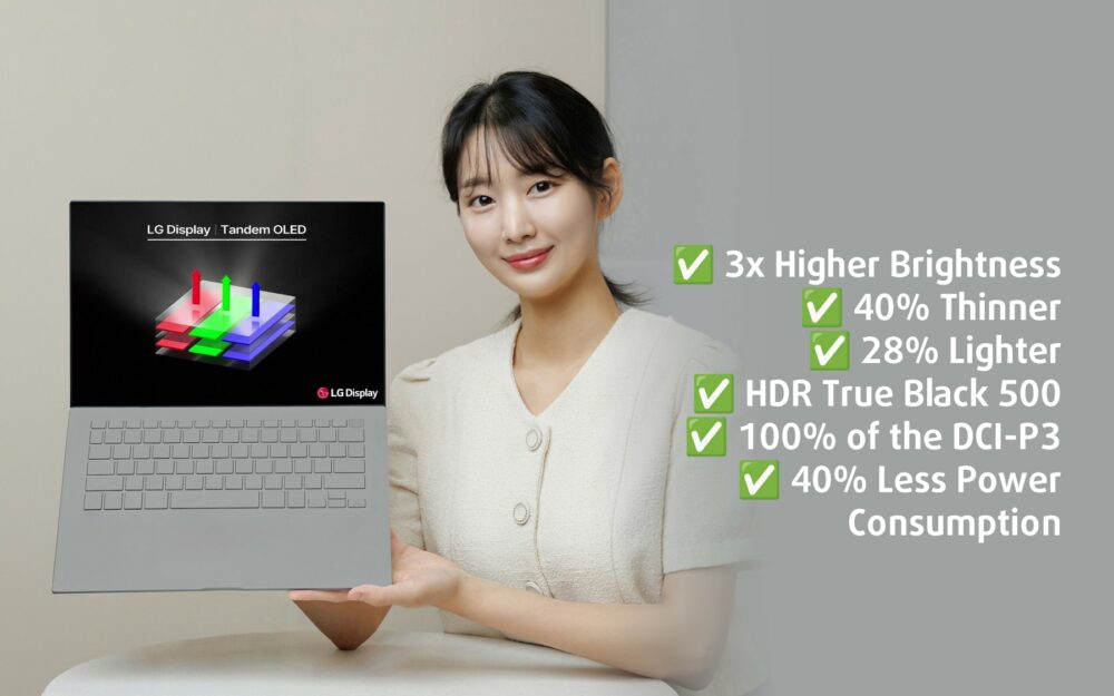 Tandem OLED Laptops are Coming! Thinner, Lighter, Brighter, and with More Vivid Colors ...