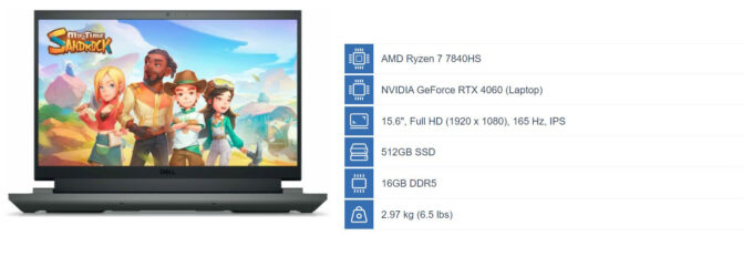 [Prime 2024] Get a Super-Powerful Dell G15 5535 (Ryzen 7 + RTX 4060 ...