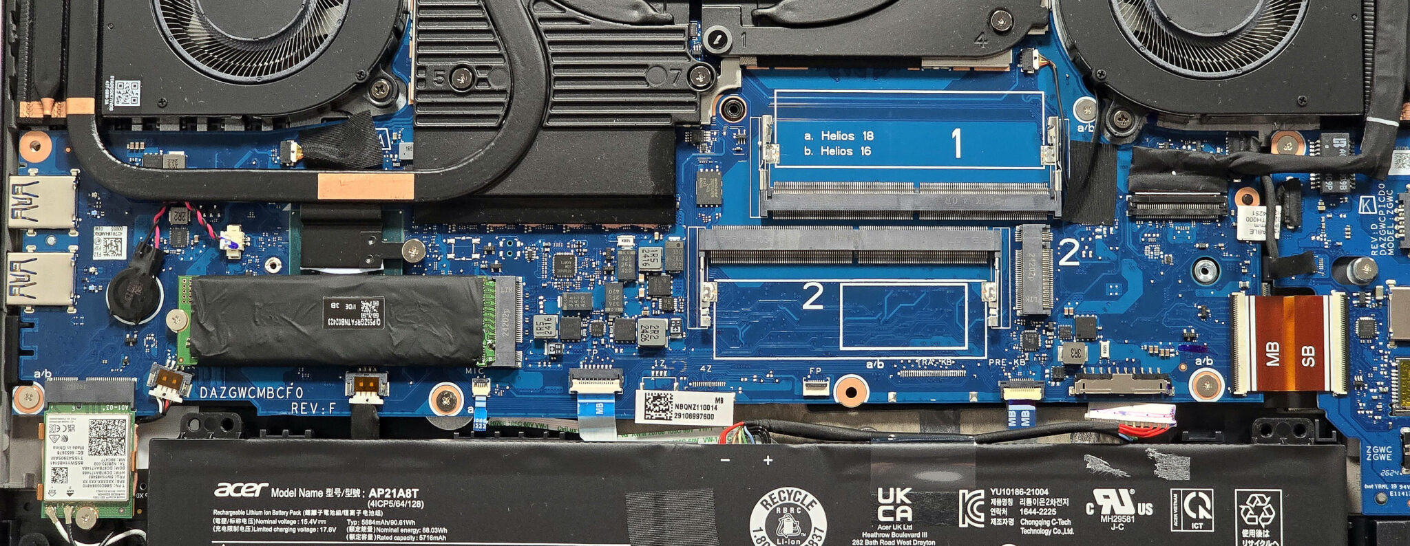 How to open Acer Predator Helios 16 (PH16-72) - disassembly and upgrade ...