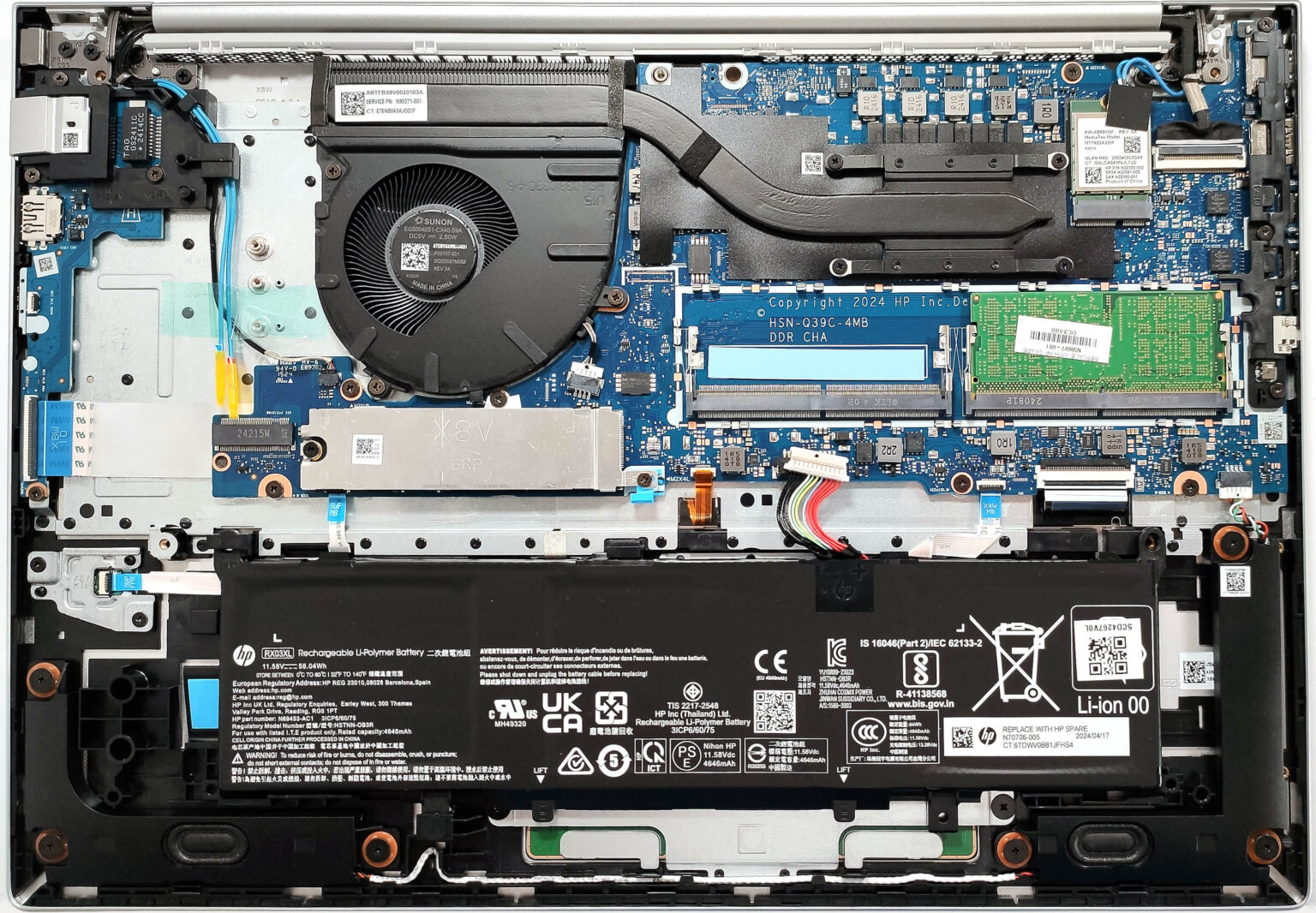 How to open HP ProBook 465 G11 - disassembly and upgrade options ...