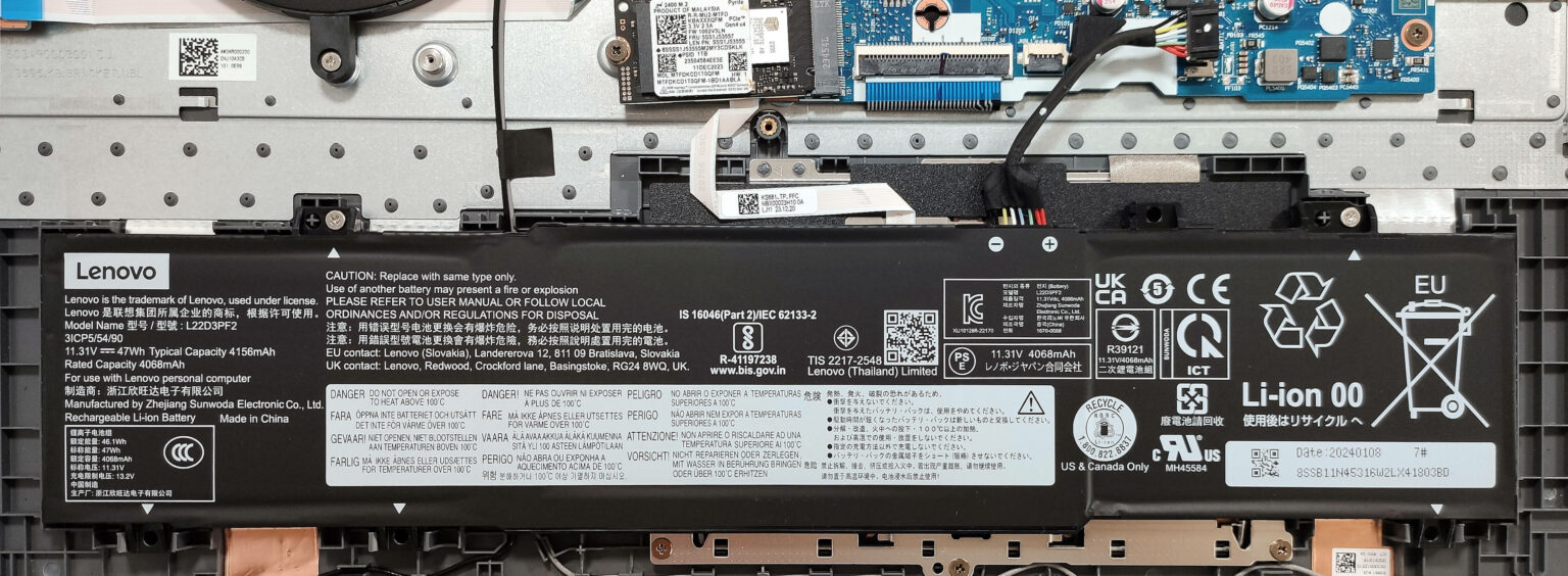 How to open Lenovo IdeaPad Slim 3 16" (Gen 9, 16IRU9) - disassembly and ...