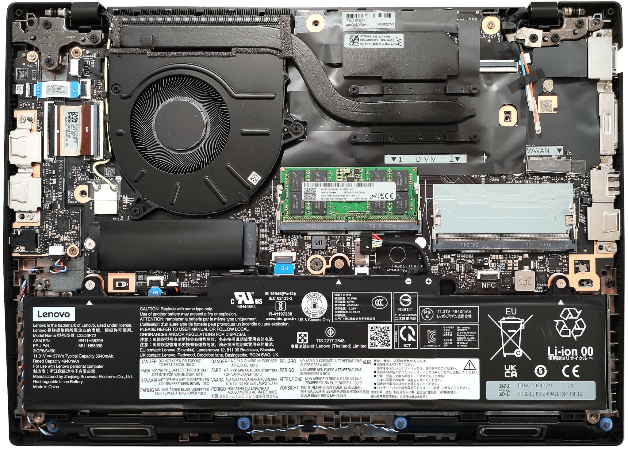 How to open Lenovo ThinkPad L14 Gen 5 - disassembly and upgrade options ...