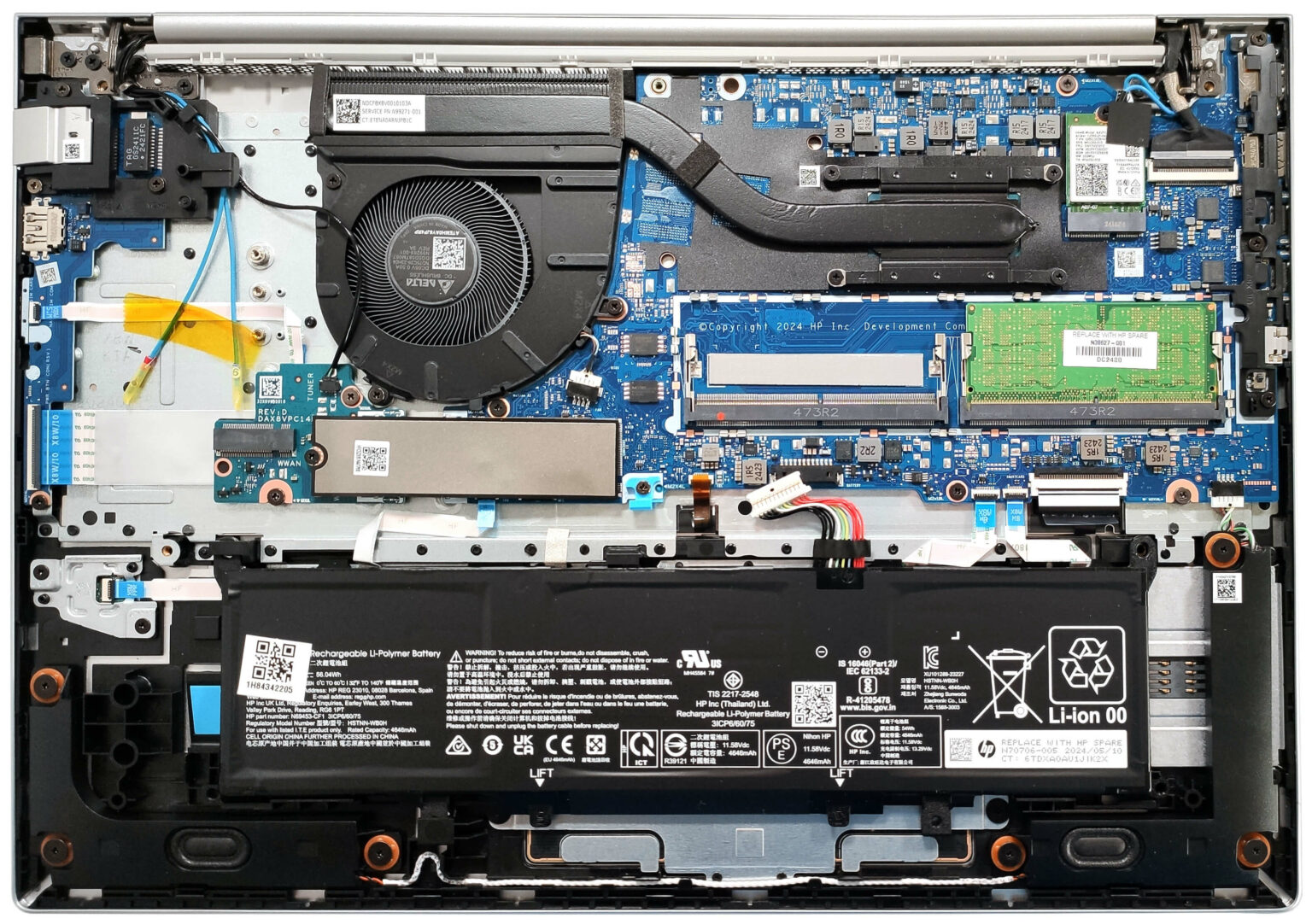 How to open HP EliteBook 660 G11 - disassembly and upgrade options ...