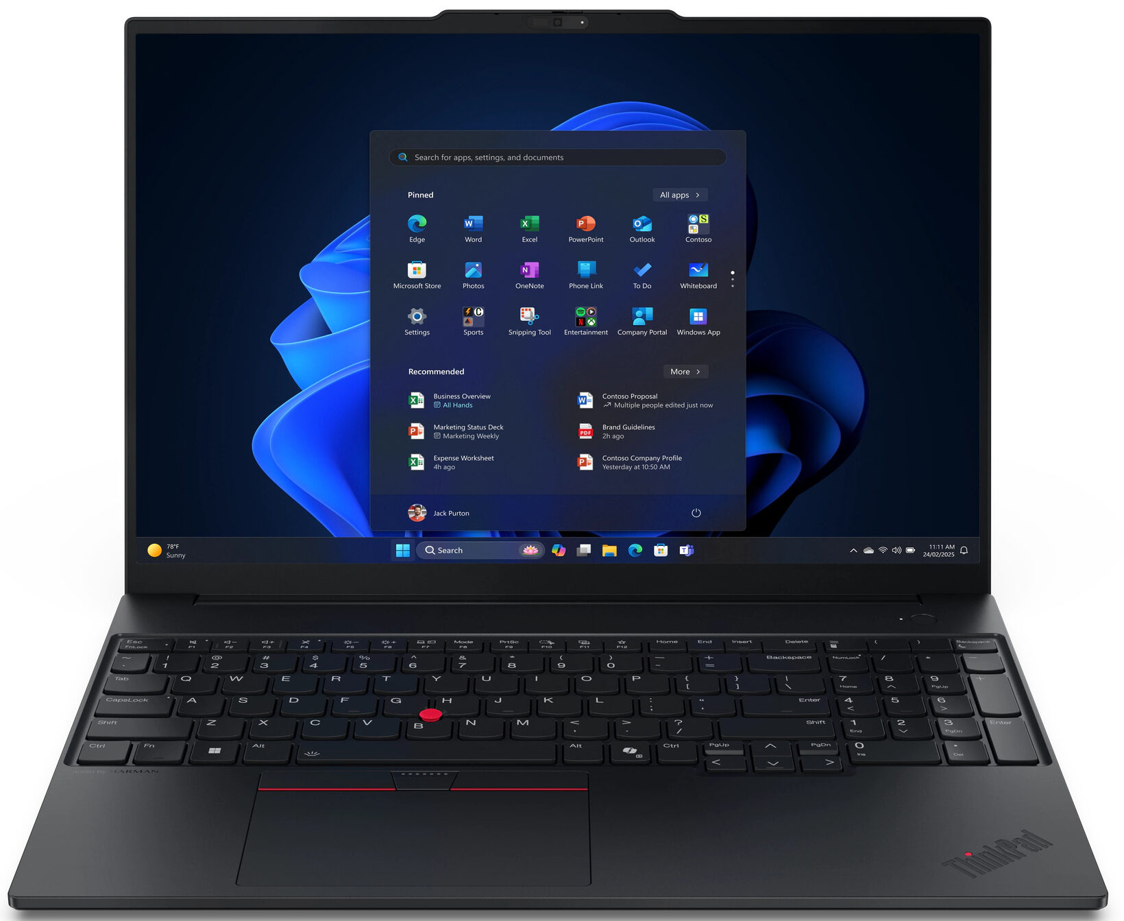 Lenovo ThinkPad E16 Gen 3 - Core Ultra 5 225U · Intel Graphics · 16.0 ...
