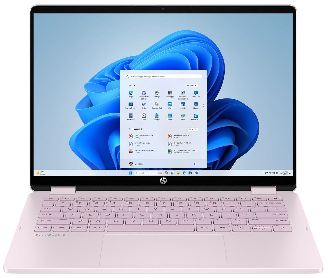 HP OmniBook 5 Flip - 150U · Xe Graphics G7 · 14.0”, WUXGA (1920 x 1200 ...