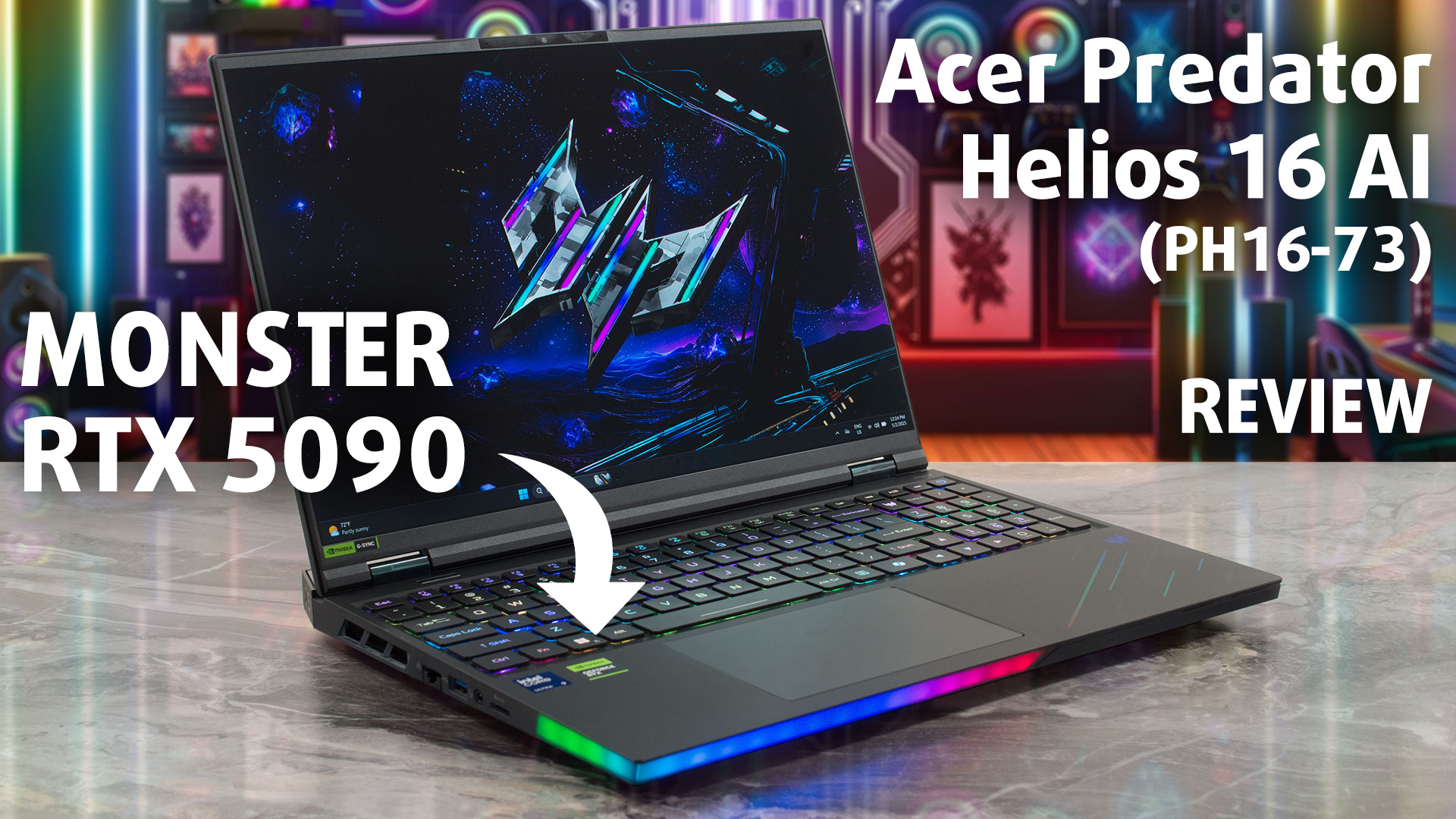 Acer Predator Helios 16 AI (PH16-73) review - Ultimate Power Meets a Stunning (But Too Glossy ...