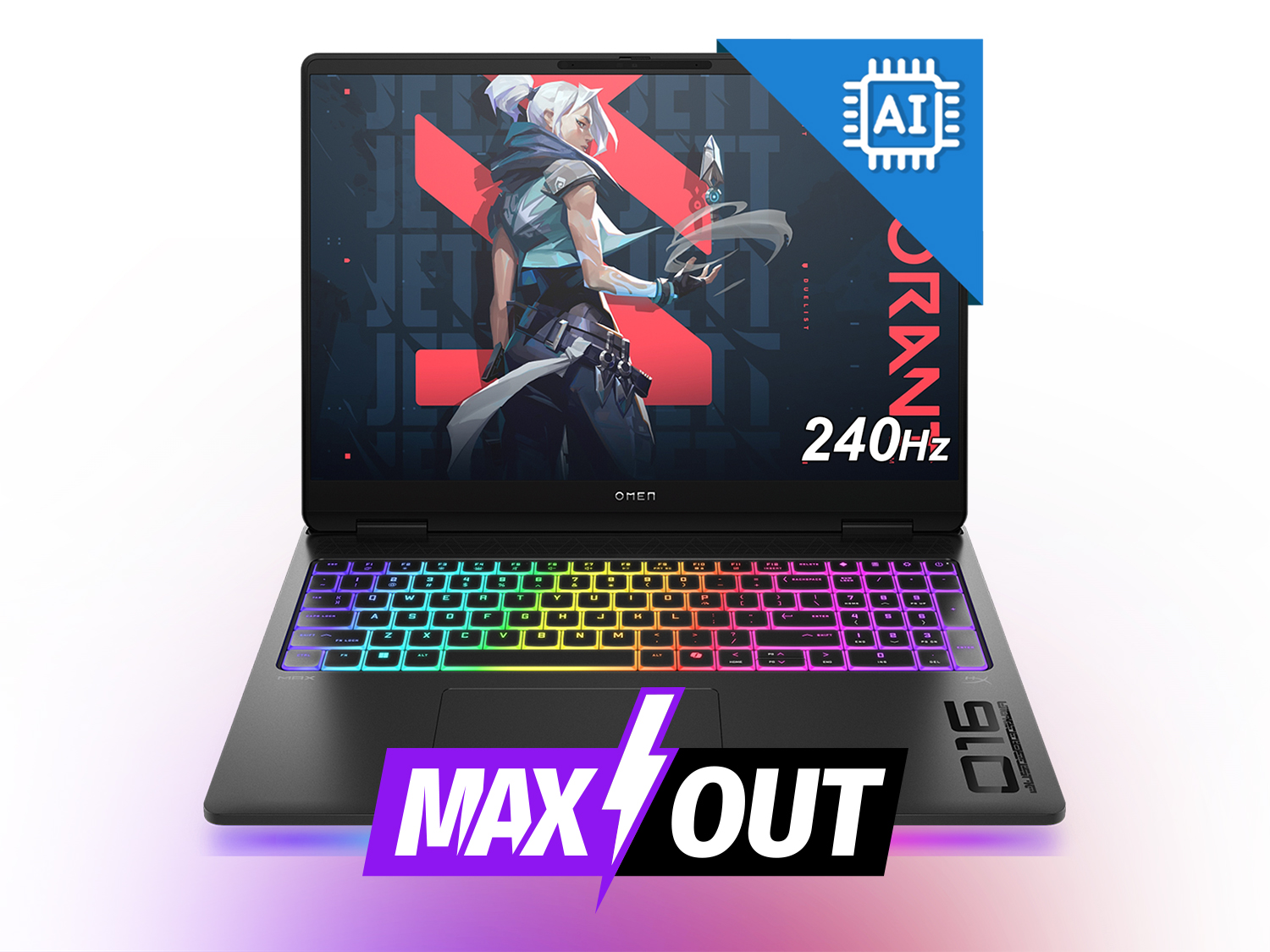 HP Omen Max 16-ak0064nn - MAXOUT - Ryzen AI 7 350 · RTX 5070 Ti · 16.0 ...